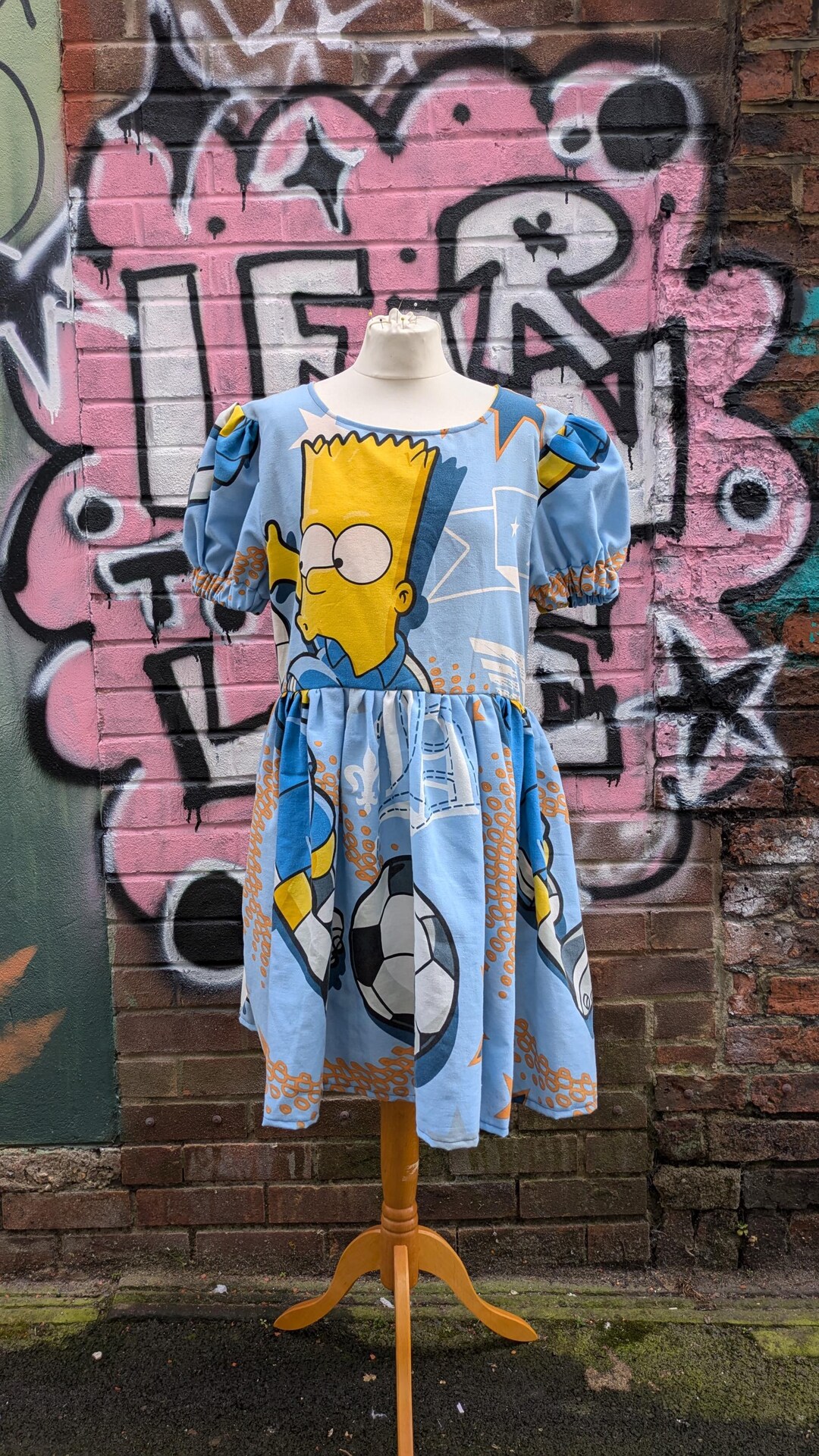 Vintage Bart Simpson Bed Sheet Smock - Unique & Playful Style! - Etsy