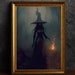 Witch Poster, Printable Witch, Wizard Print, Abandoned Art, Dark ...