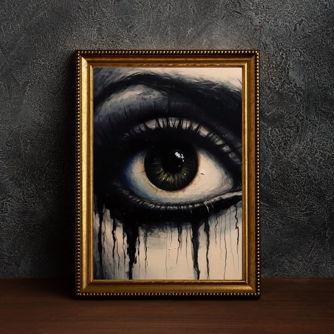 Horror Eye, Printable Gothic Eye, Dark Art Print, Abandoned Art, Dark ...