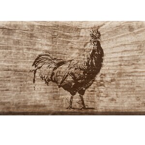 Laser Engrave File, Rooster Svg and Png, CO2 Glowforge, Diode Laser ...