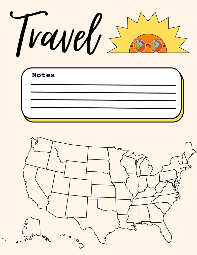 Retro Bullet Journal Canva Template, Digital Download, Printable ...