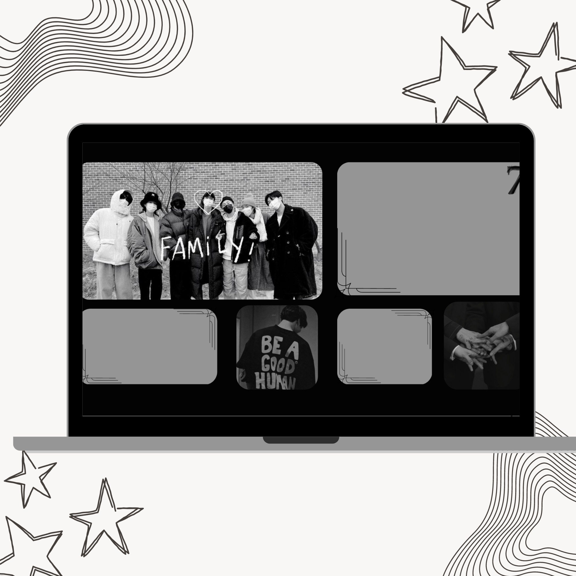 BTS Desktop Wallpaper/ Computer Organizing Set - Etsy