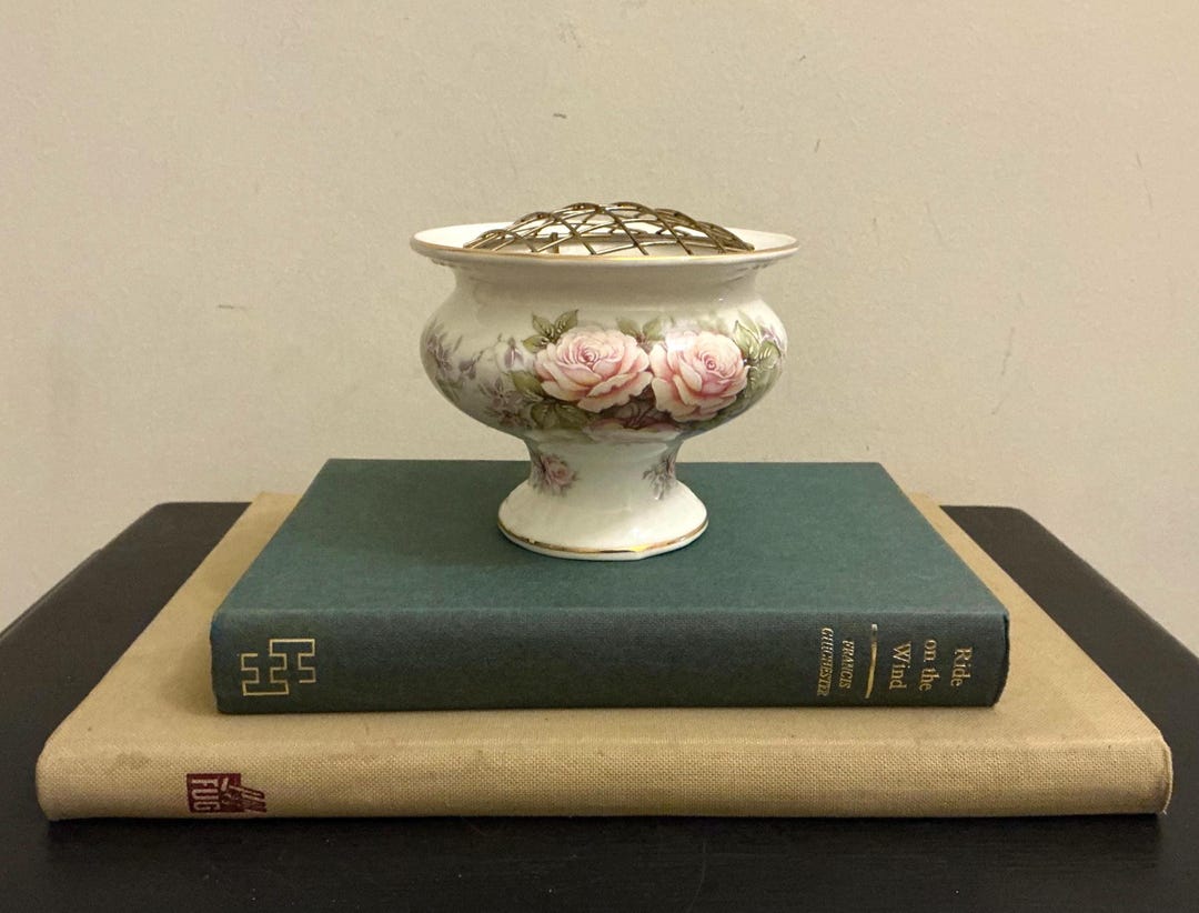 VINTAGE ROSE BOWL Chelson China Fine Bone China Floral Decorated Small ...