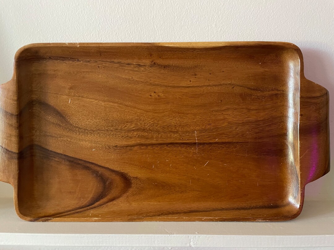 MCM Timber Tray. Mabini Handicraft. Kiln Dried Monkey Pod. Handcrafted ...