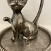 CAT Silver Plated Ring / Trinket Dish. Vintage Ring Dish. Made in Hong ...