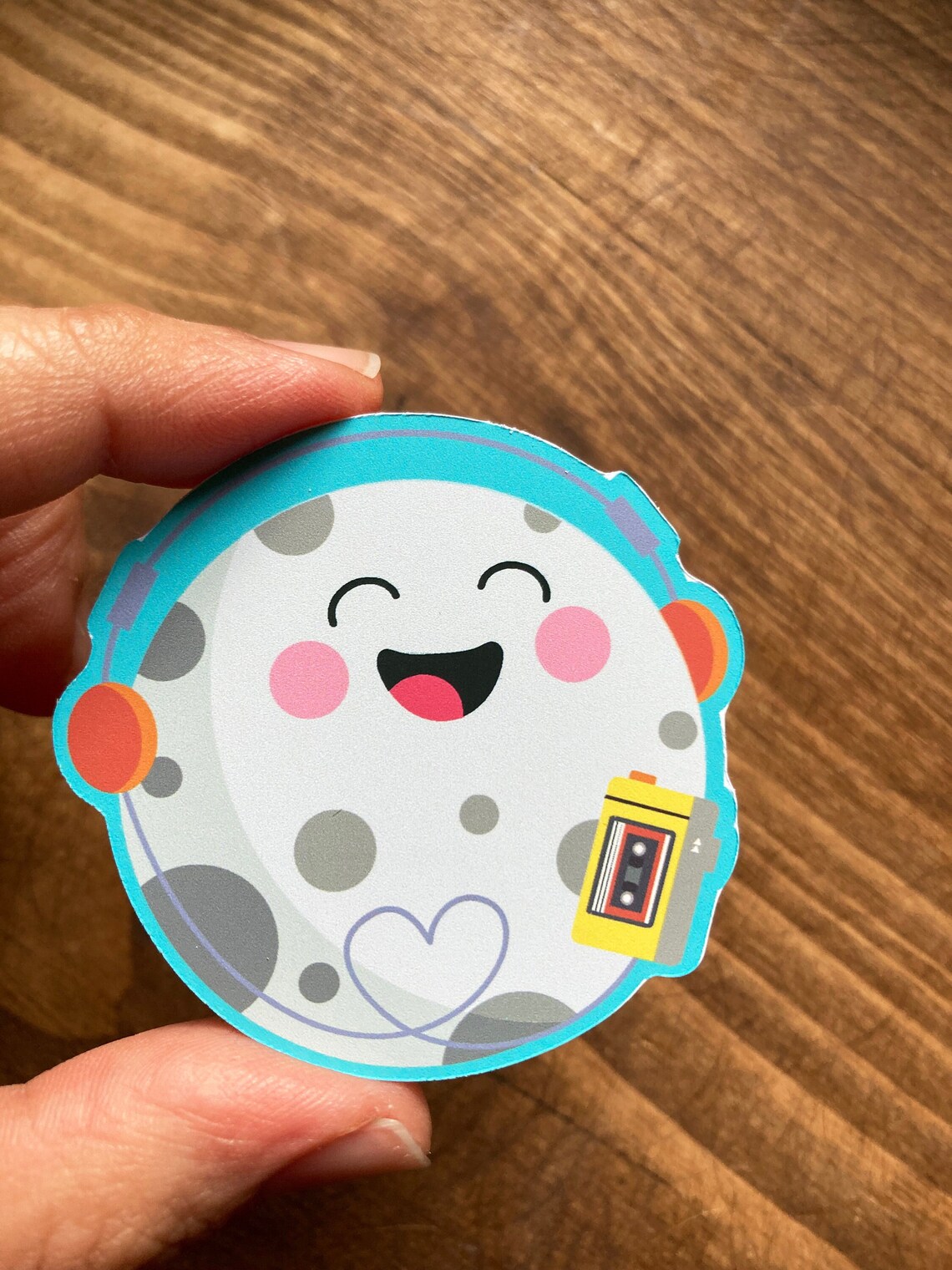 Moon Sticker-kawaii Cute Happy Moon Sticker Planner and Journal Sticker ...