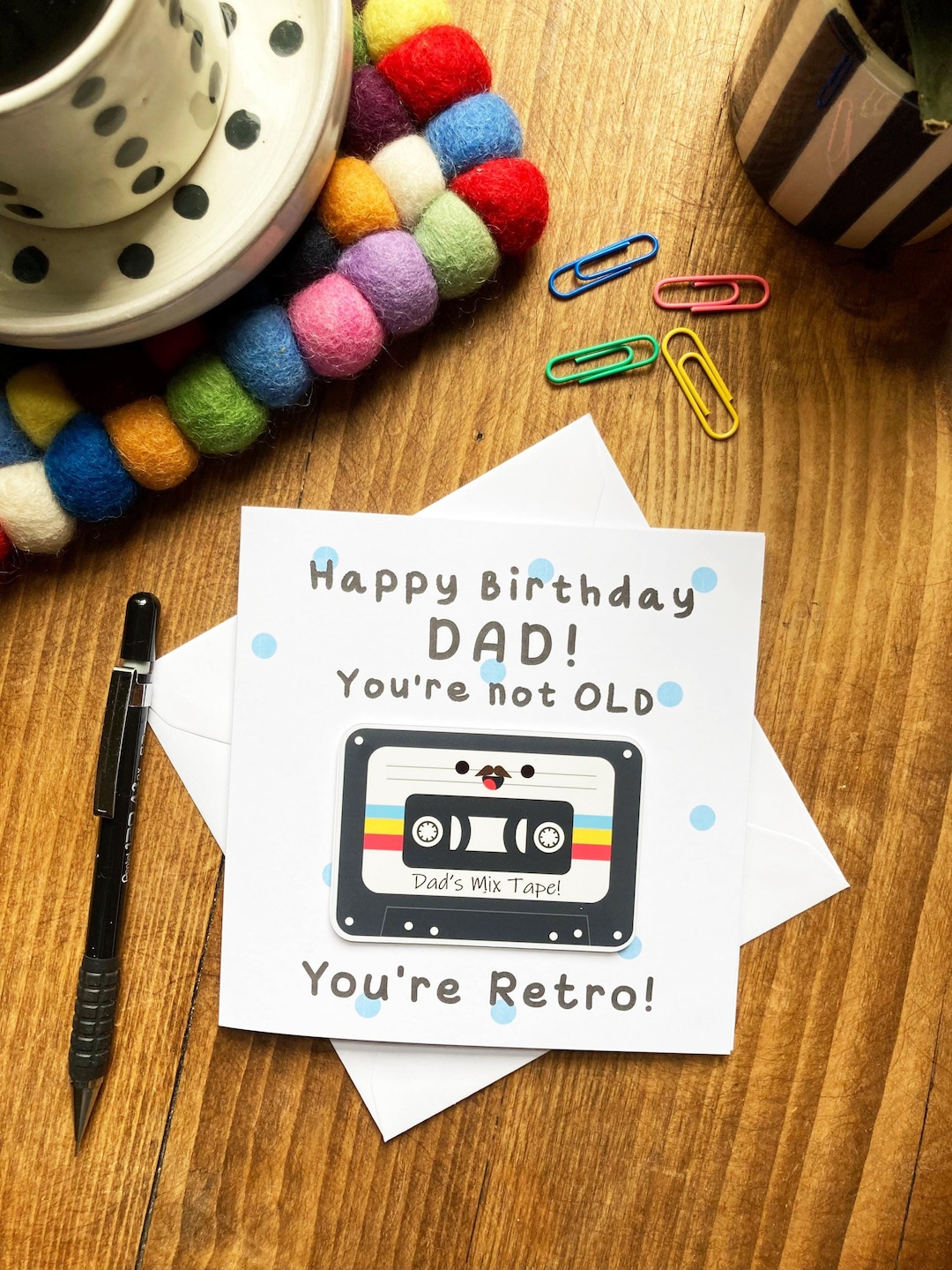 Cute Handmade Birthday Card for Dad-funny Greetings Card for Him ...