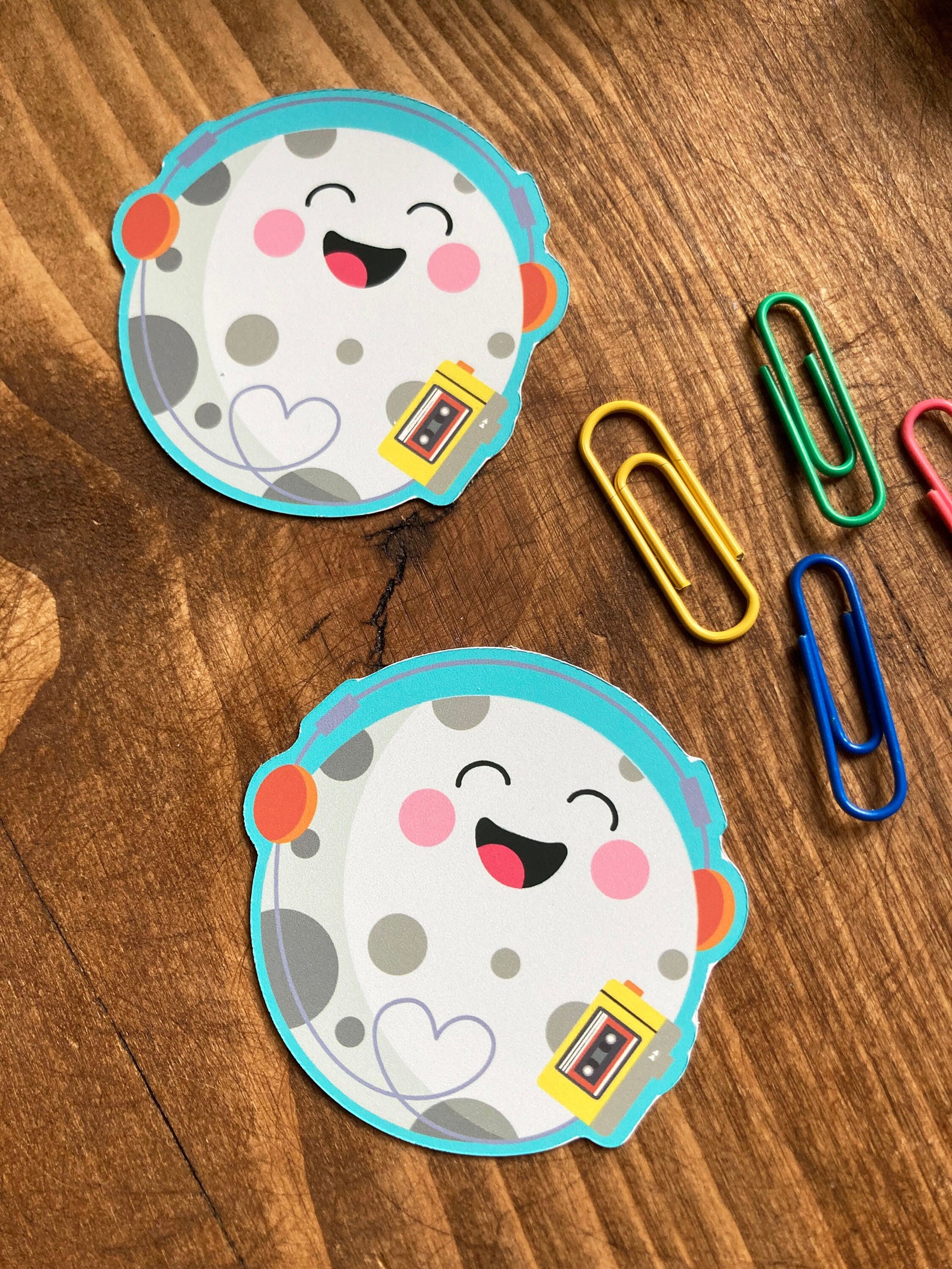 Moon Sticker-kawaii Cute Happy Moon Sticker Planner and Journal Sticker ...
