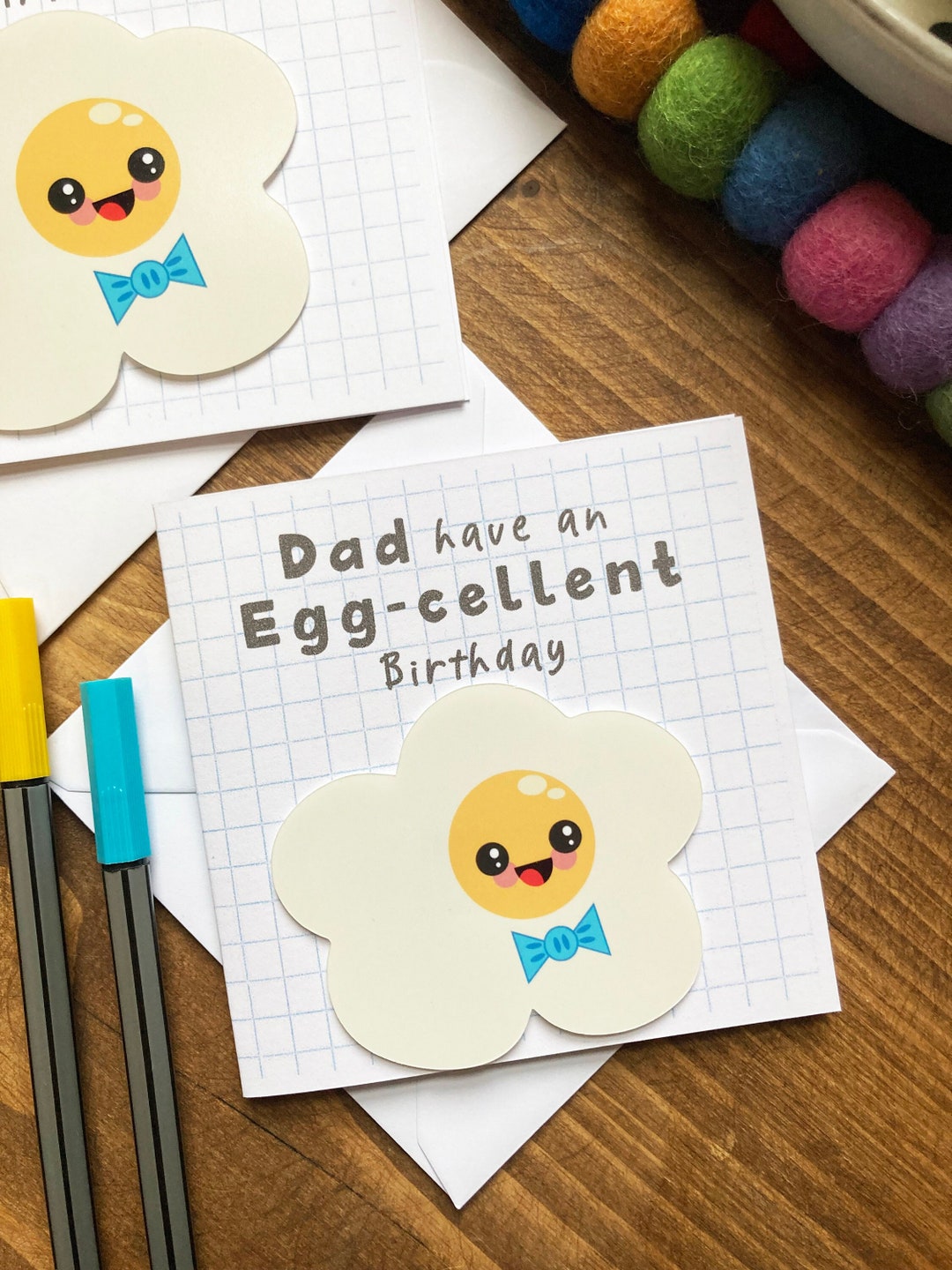 Cute Handmade Birthday Card for Dad-funny Pun Greetings Card-special ...