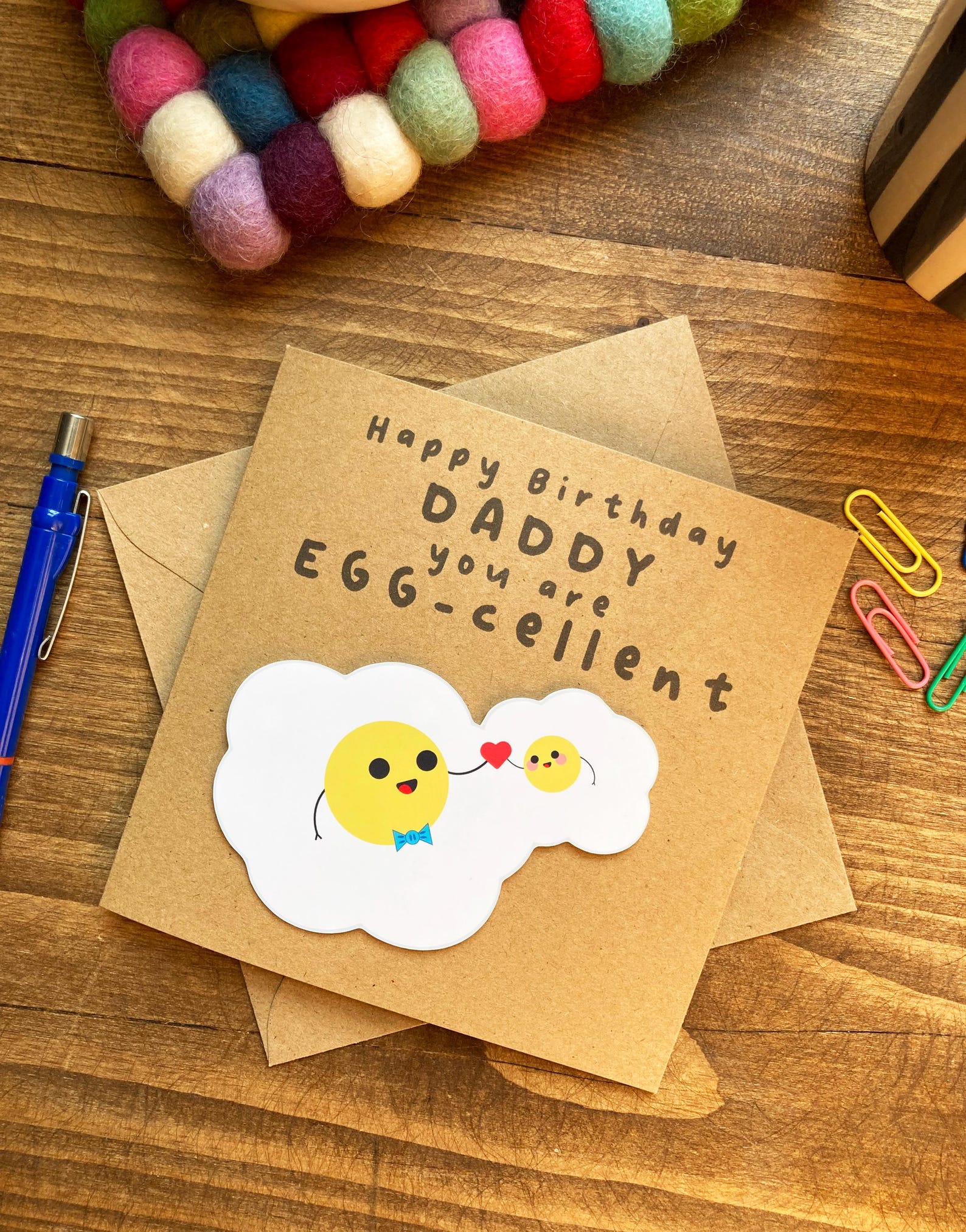 Birthday Card for Daddy-daddy Birthday Card-card for Daddy From Kids ...