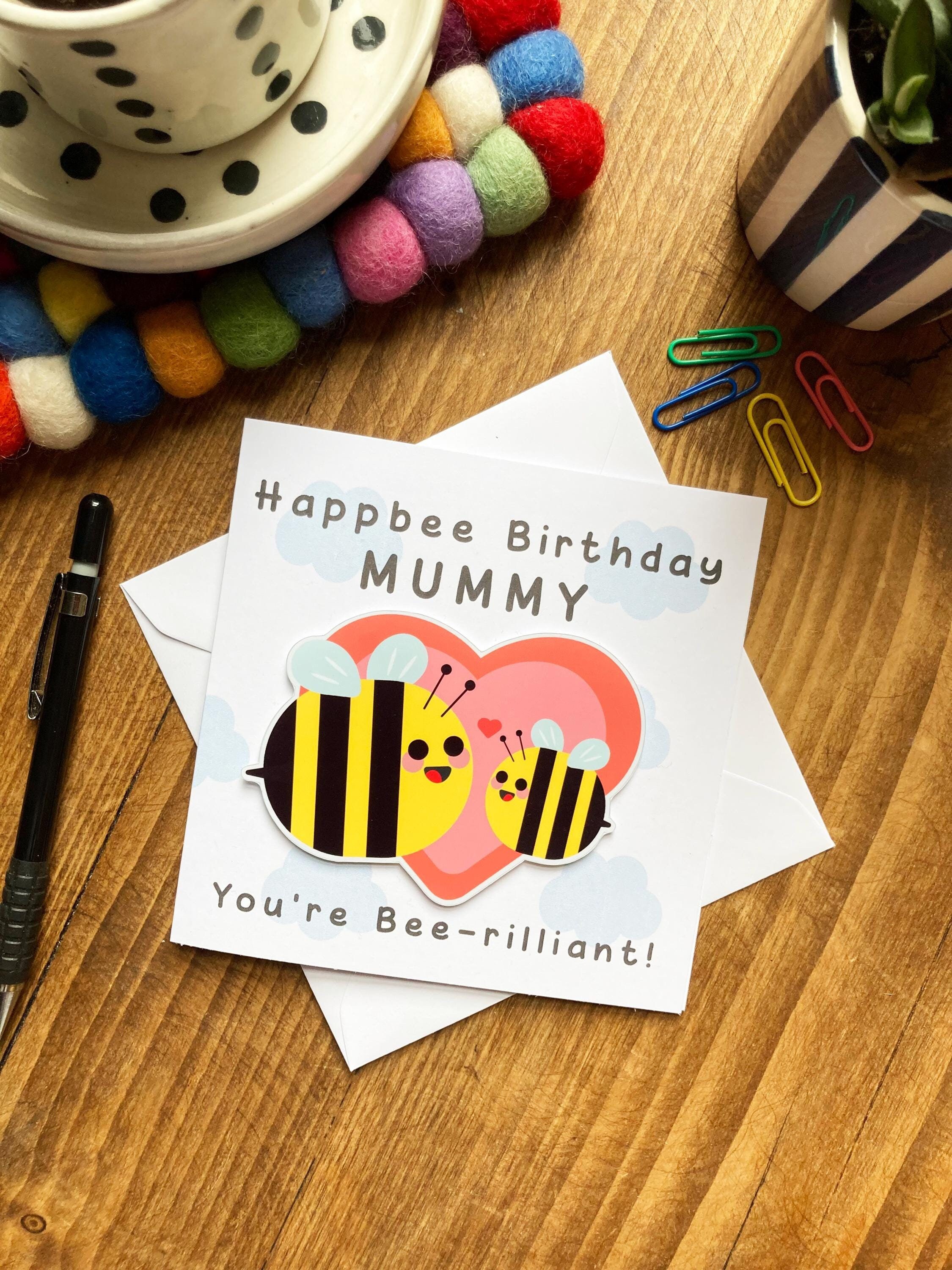 Mummy Birthday Card - Birthday Card for Mummy - Card From Kids/children ...