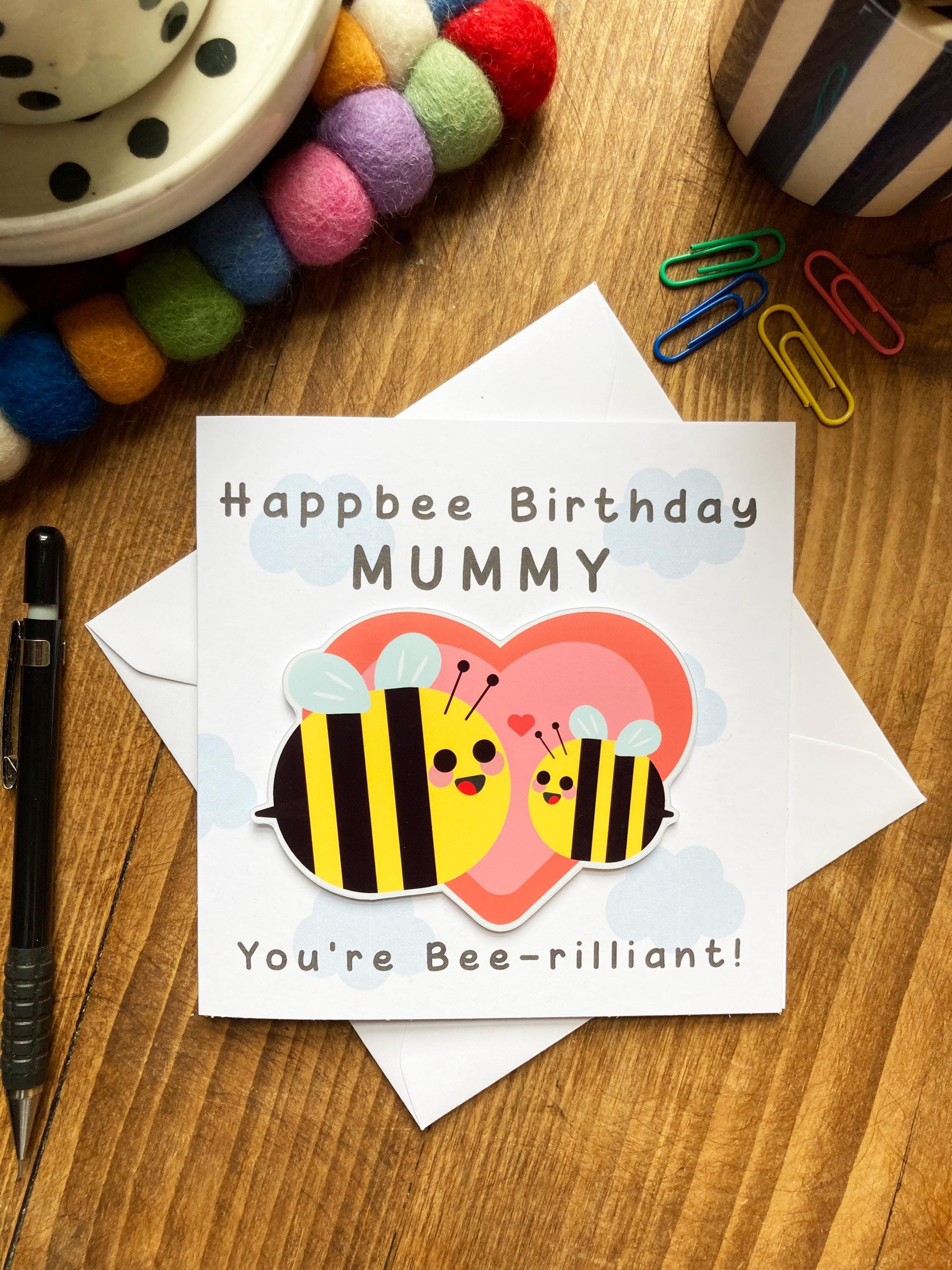 Mummy Birthday Card - Birthday Card for Mummy - Card From Kids/children ...