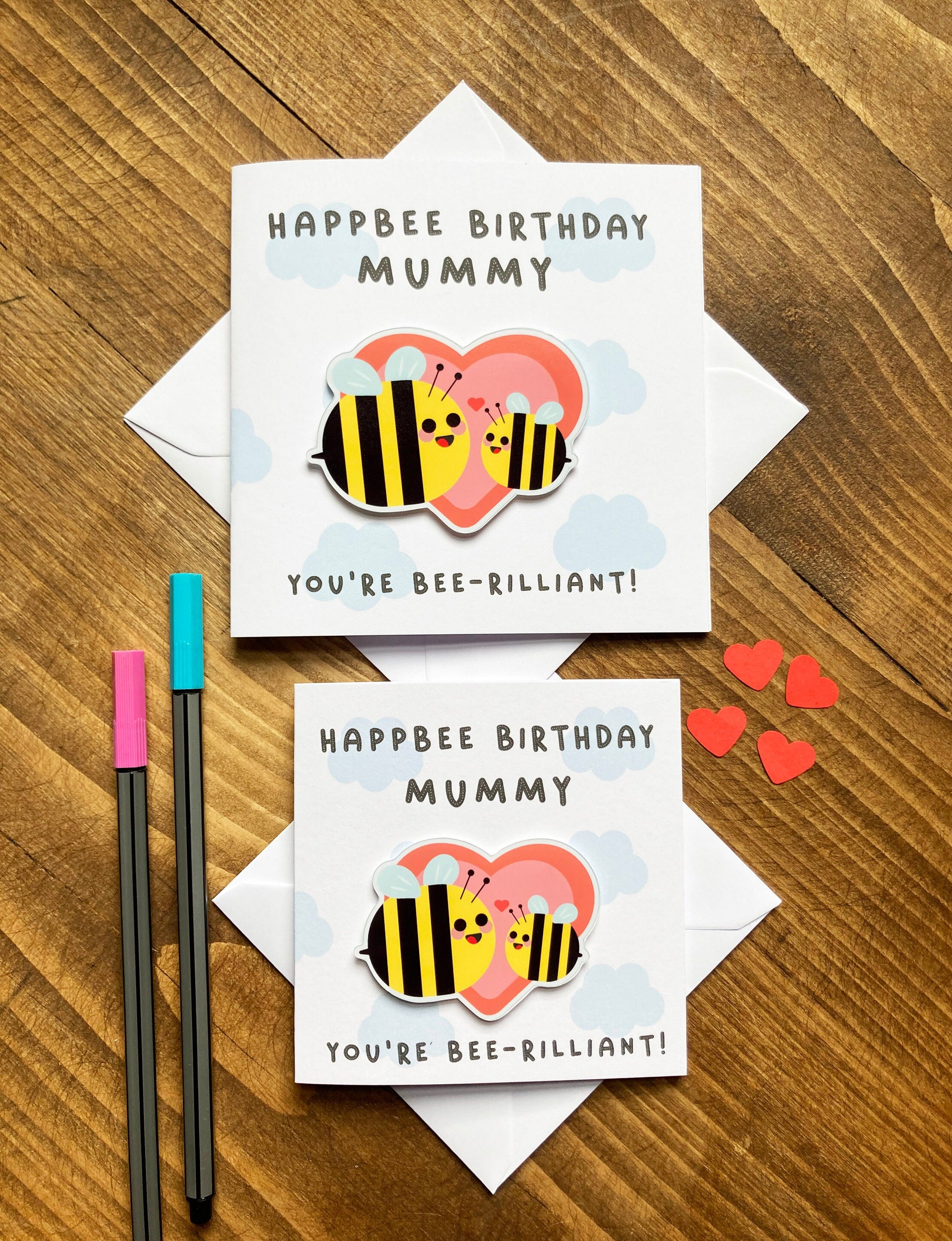 Birthday Card for Mummy Mummy Birthday Card Card From Kids to Mummy ...