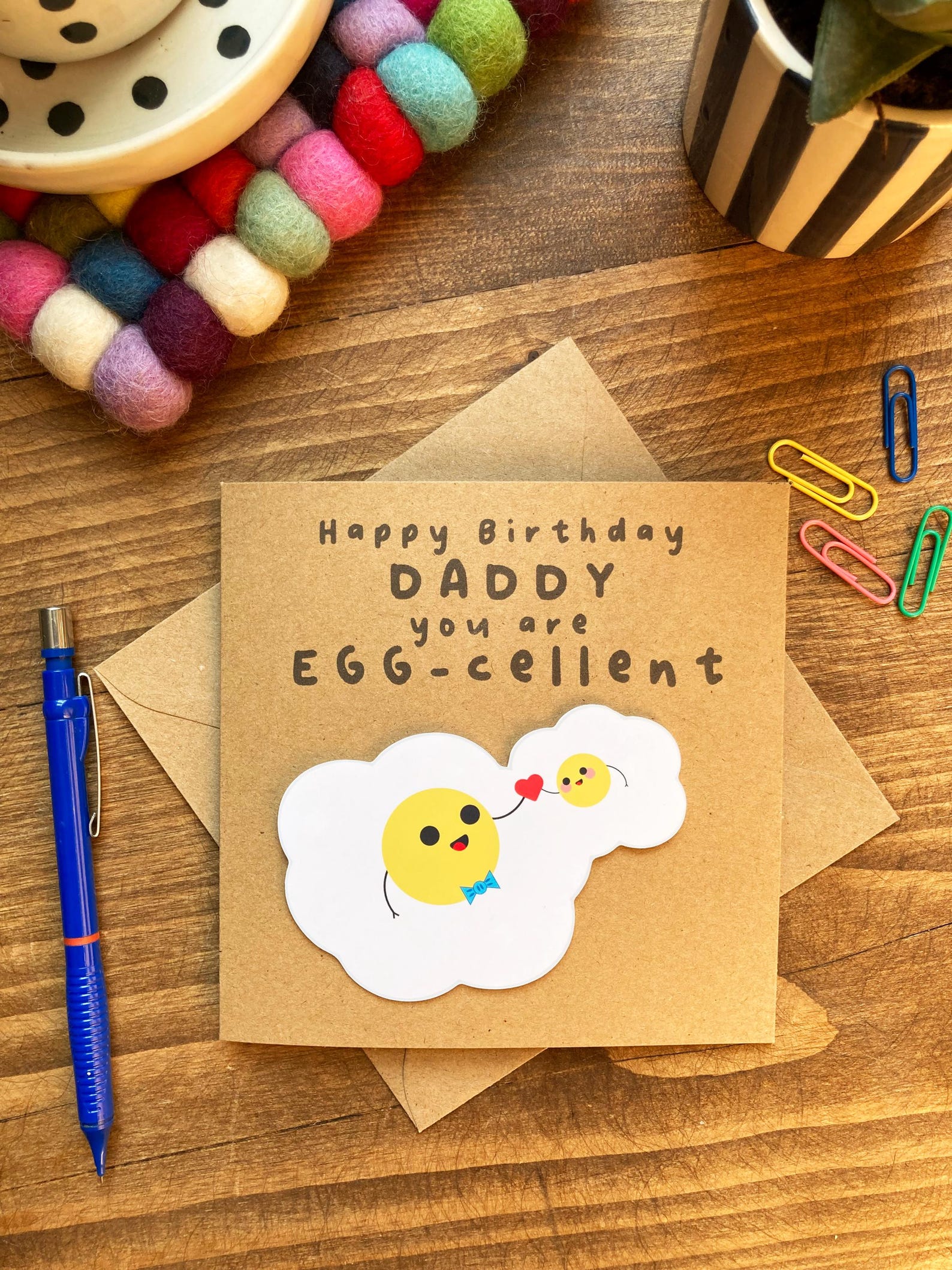 Birthday Card for Daddy-daddy Birthday Card-card for Daddy From Kids ...