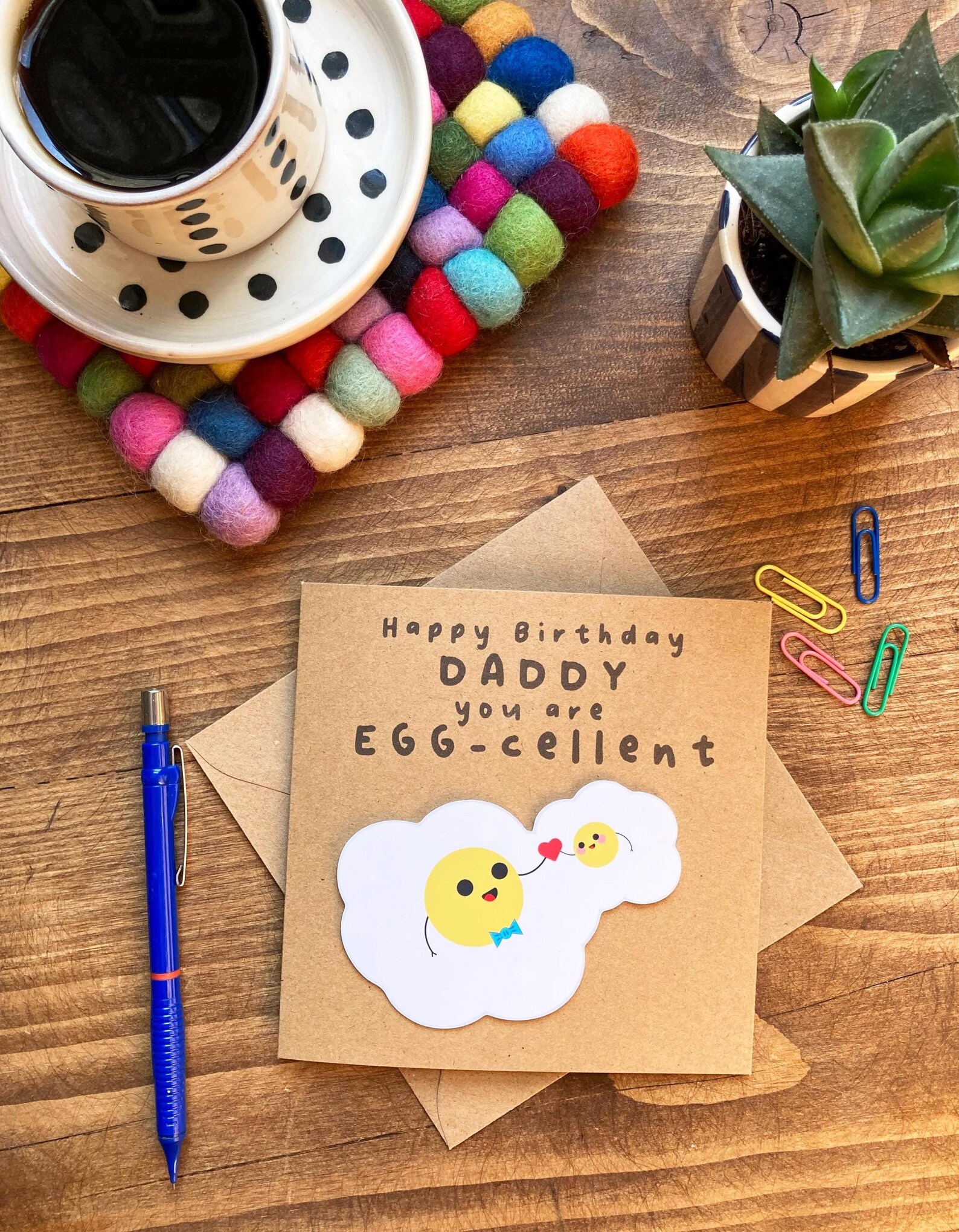 Birthday Card for Daddy-daddy Birthday Card-card for Daddy From Kids ...