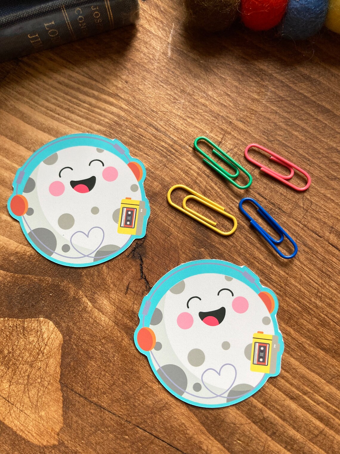 Moon Sticker-kawaii Cute Happy Moon Sticker Planner and Journal Sticker ...