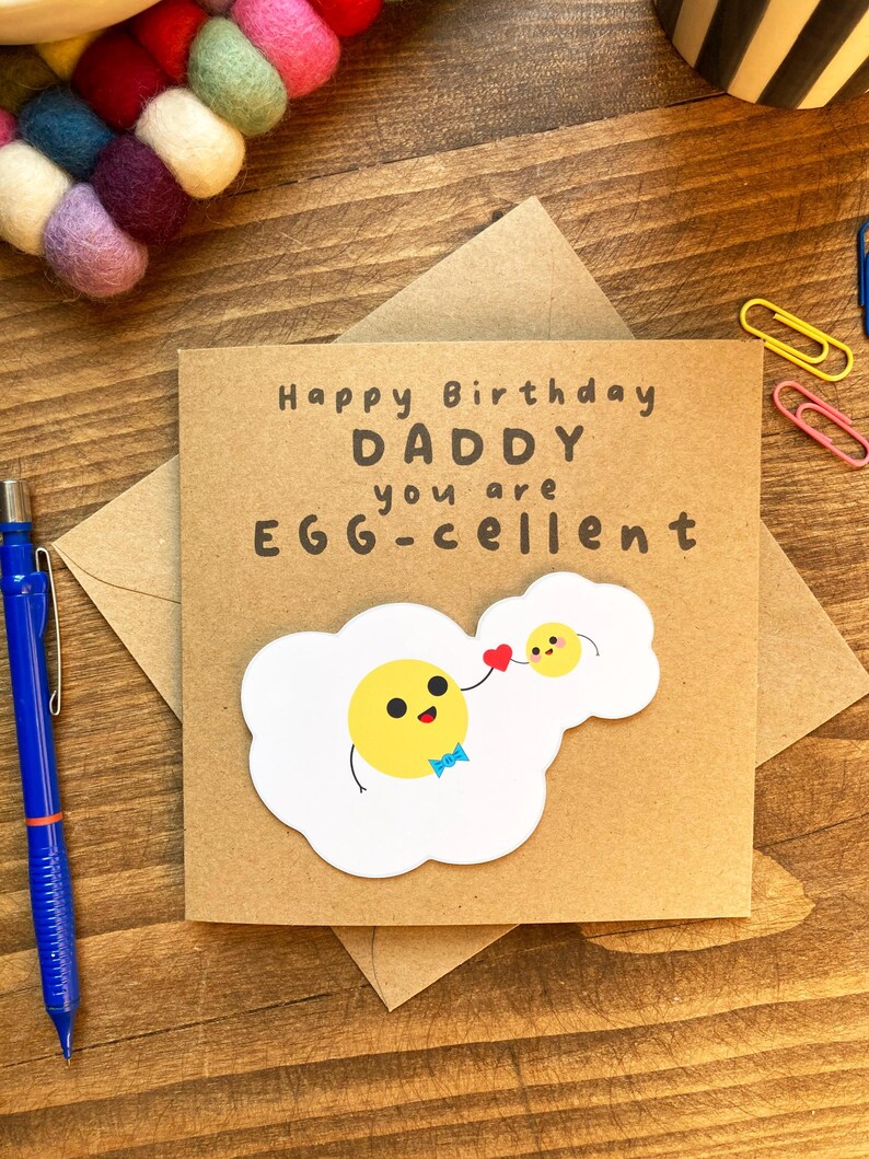 Birthday Card for Daddy-daddy Birthday Card-card for Daddy From Kids ...