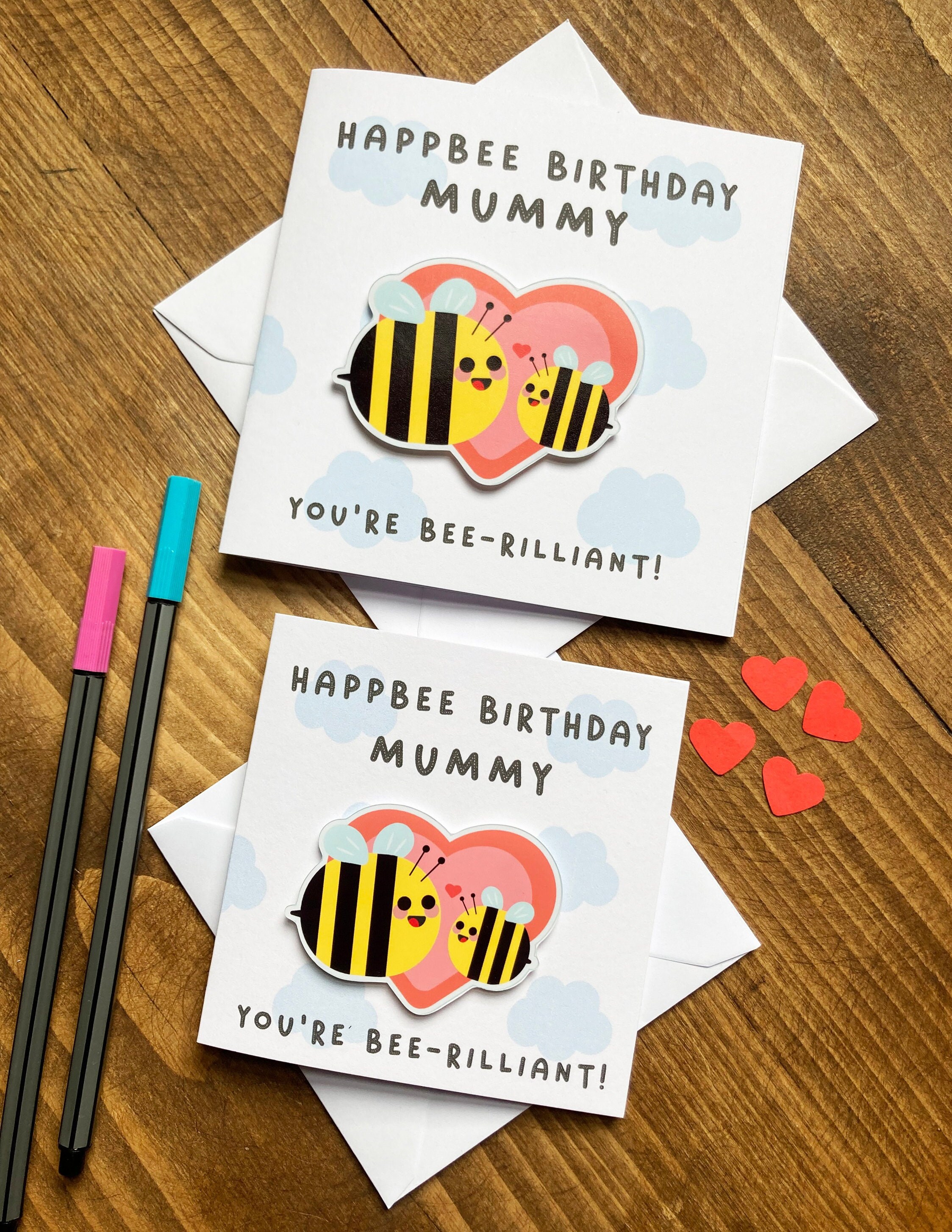 Birthday Card for Mummy Mummy Birthday Card Card From Kids to Mummy ...