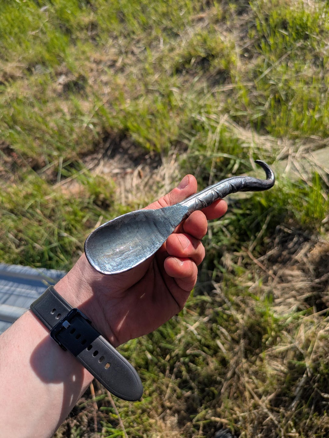 Hand Forged Blacksmith's Viking Rebar Spoon - Etsy