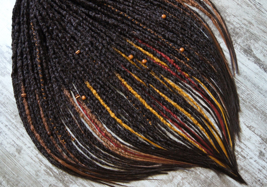 Temporary Synthetic Dreadlock Extensions, Double or Single Ended Dreads ...