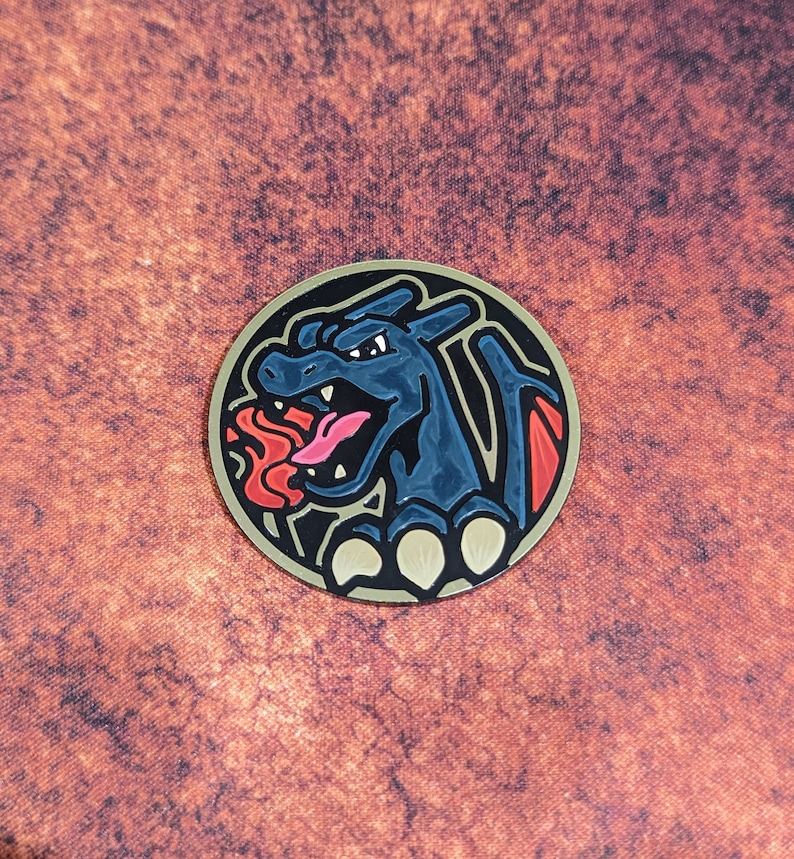 Shiny Charizard JUMBO Coin - Etsy