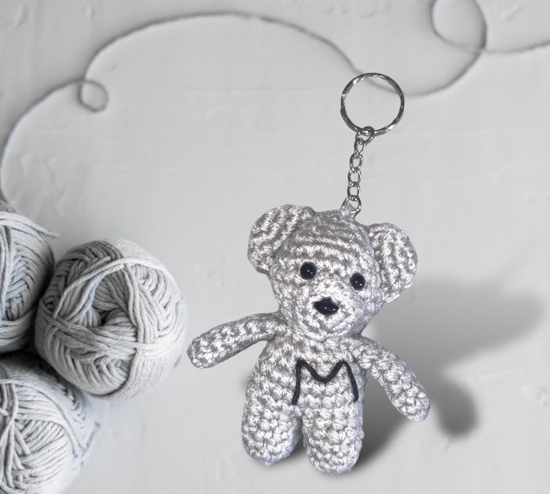 Mini Teddy Bear Keychain Crochet Pattern / Amigurumi Pattern / PDF ...