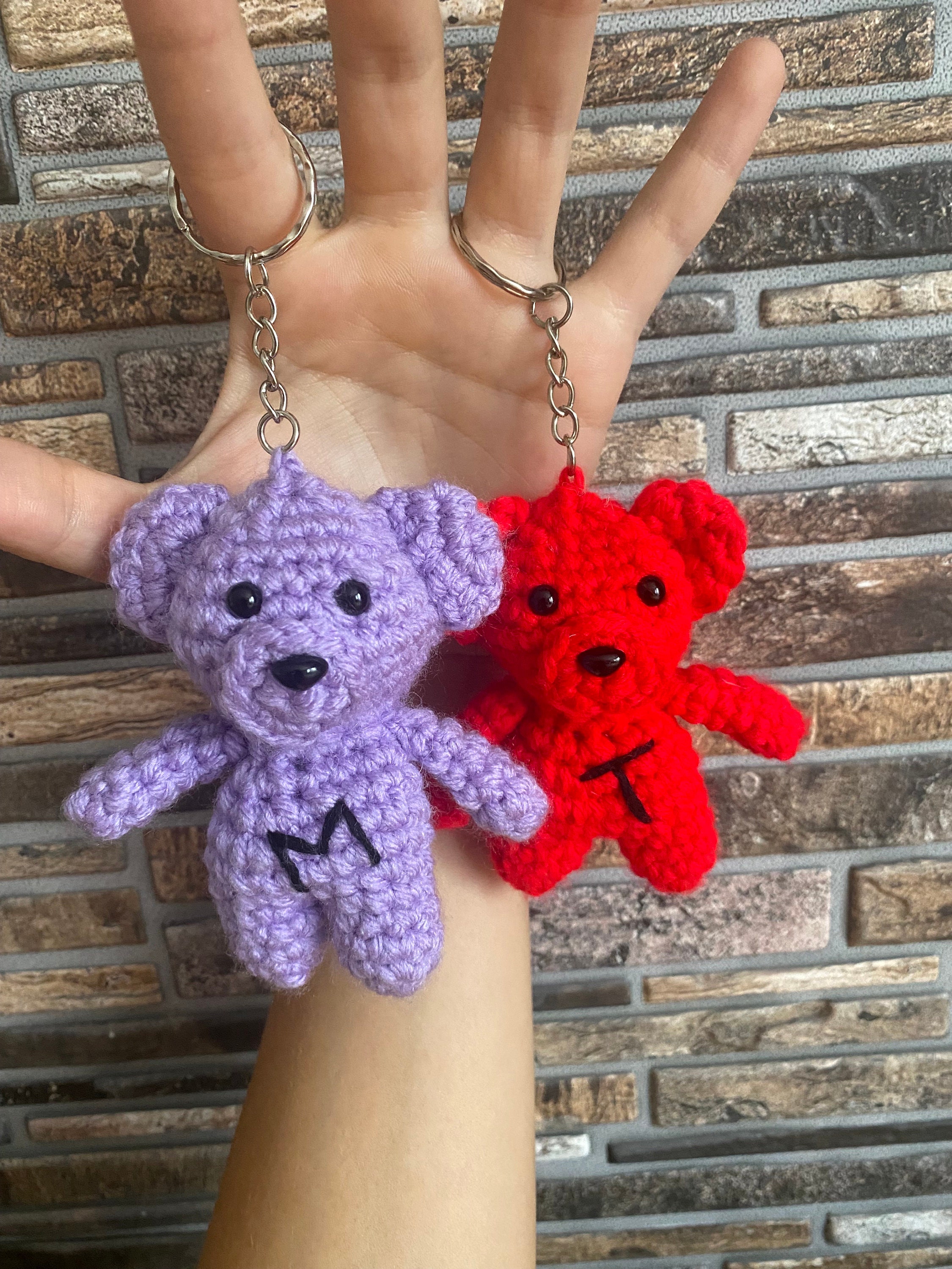 Mini Teddy Bear Keychain Crochet Pattern / Amigurumi Pattern / PDF ...