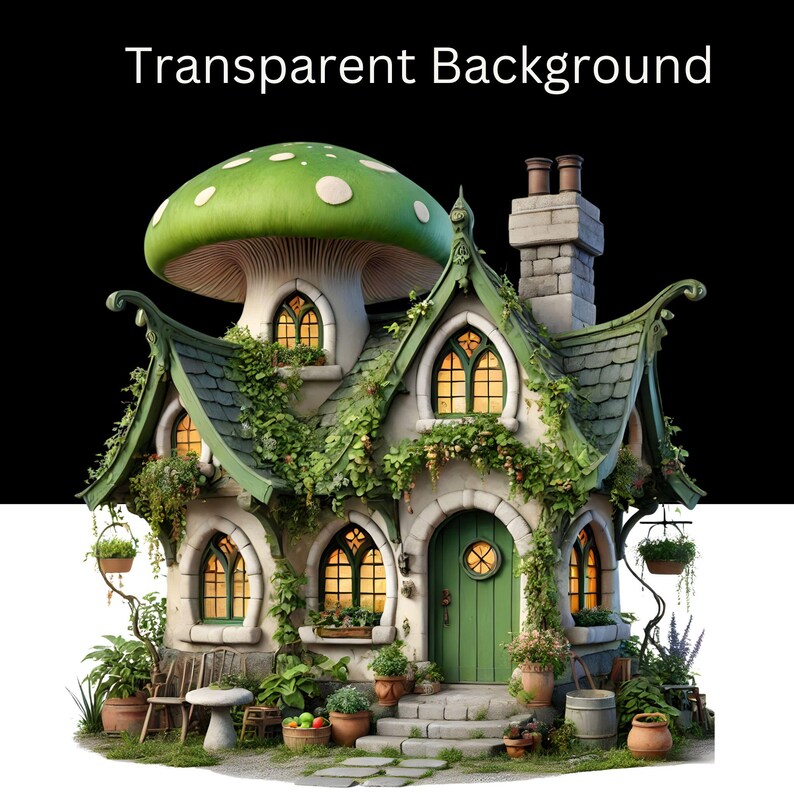 Leprechaun House Clipart PNG, Set of 10 Png, Clover House, Lucky House ...