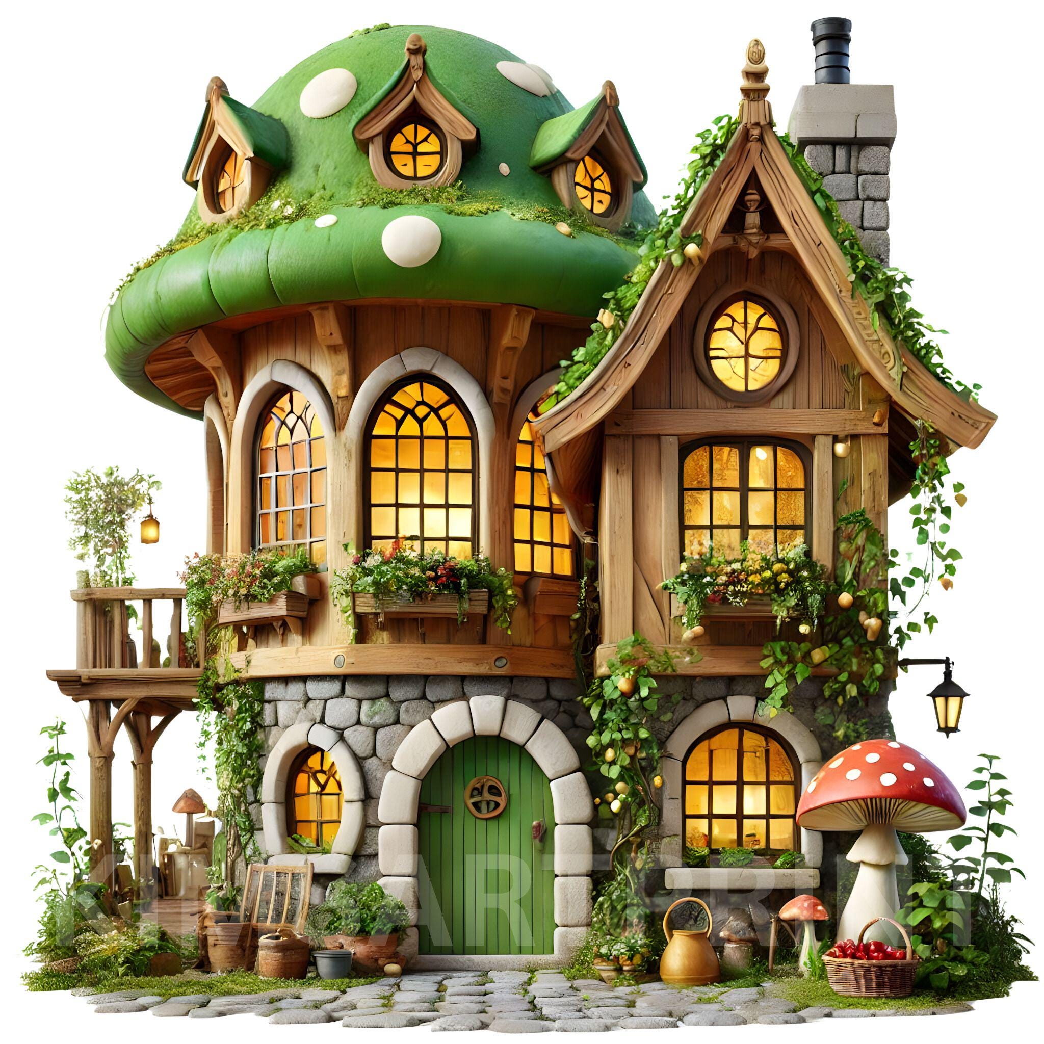 Leprechaun House Clipart PNG, Set of 10 Png, Clover House, Lucky House ...