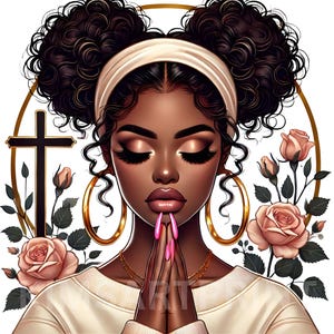64 Black Girl Praying Clipart PNG, Women of All Ages, Woman of Faith, Praying Black Women ...