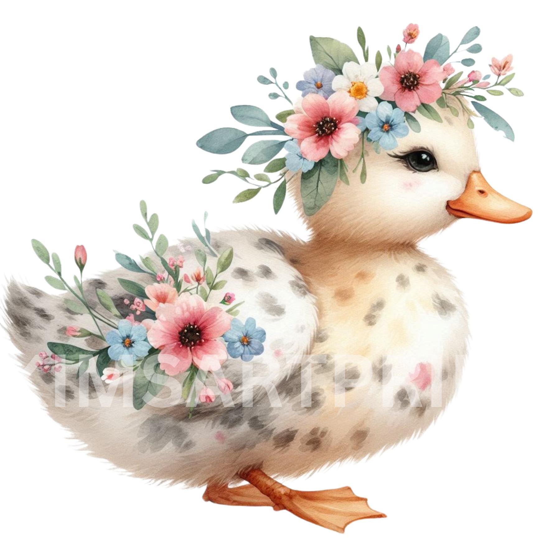 41 Spring Animals Clipart PNG, Woodland Cute Baby Animal, Easter Flower ...
