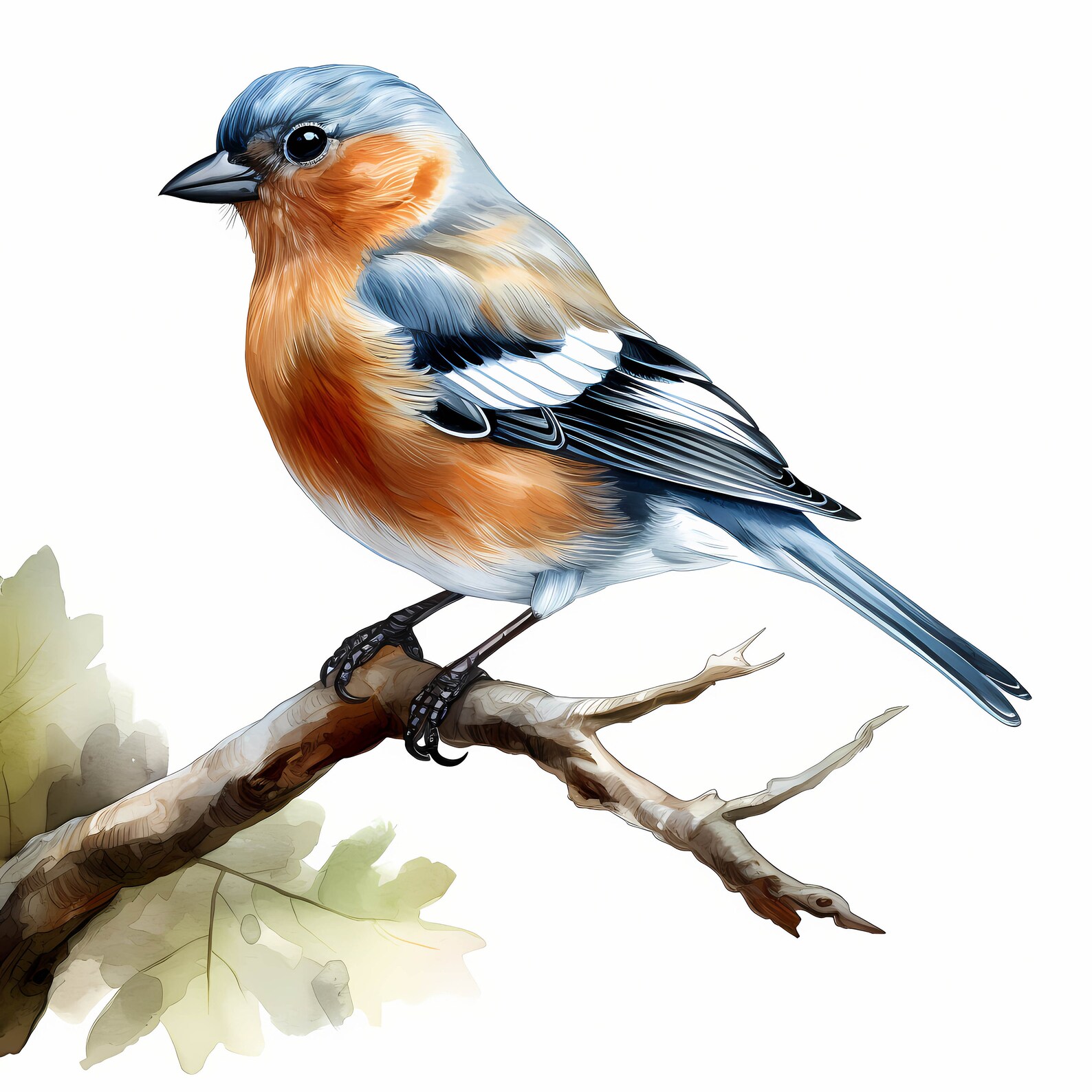 Chaffinch Watercolor Clipart Bundle, Colorful Chaffinch Set, Nursery ...