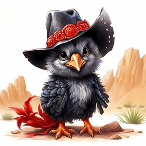 Cute Cowboy Chicken Illustration Bundle, Cowboy Chicken Printable ...