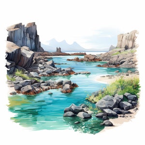Galapagos National Park Watercolor Sketch Art Bundle, Galapagos ...