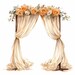 Rustic Wedding Arch Watercolor Clipart Bundle, Decorated Wedding Arch ...