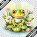 Cute Frog Watercolor Clipart Watercolor Baby Animal Clipart - Etsy