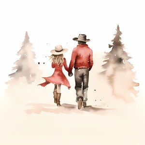 Watercolor Cowboy Kids Clipart, Western Cute Cowboy Kids Illustration ...