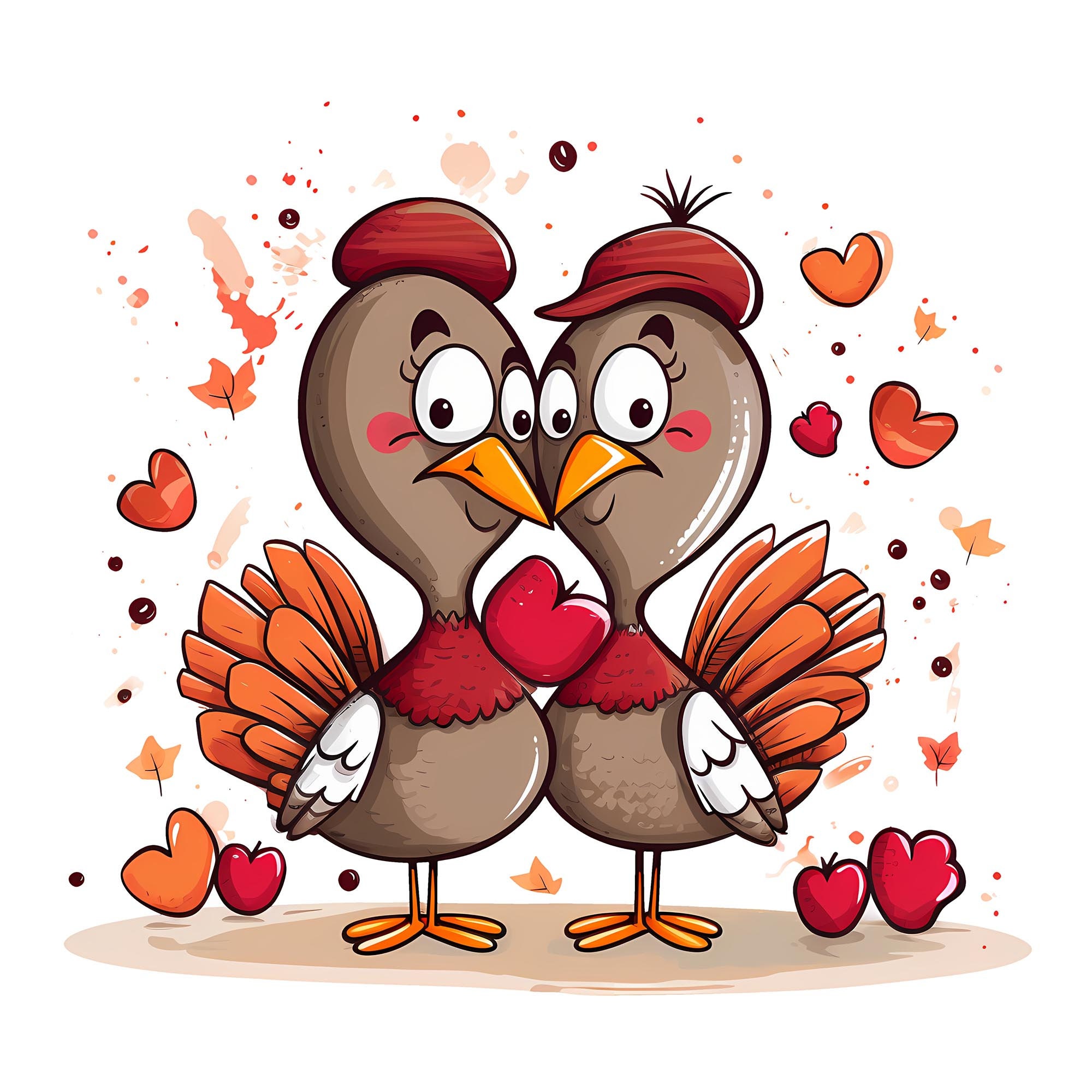 Thanksgiving Cute Turkey Portrait PNG Watercolor Clipart, Thanksgiving ...