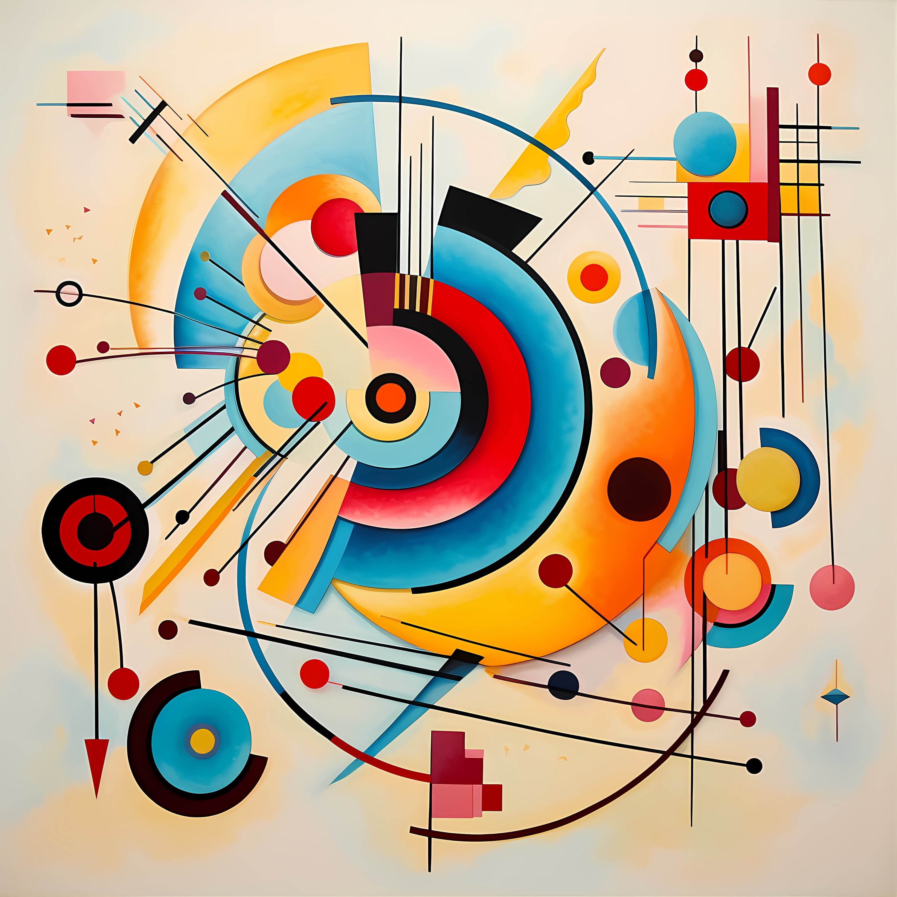 Vibrant Abstract Art Board Print Bundle, Vibrant Grid Wall Art & Decor ...