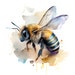 Watercolor Bumblebee Clipart, Cute Garden Honey Bee Clipart, Nursery ...