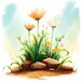 Spring Flowers Watercolor Clipart, Watercolor Floral Daisy Bundle ...
