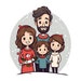 Happy Family Watercolor PNG Clipart Bundle, Mom, Dad, Kids Birthday ...