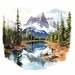 Banff National Park Watercolor Sketch Art Bundle Banff - Etsy