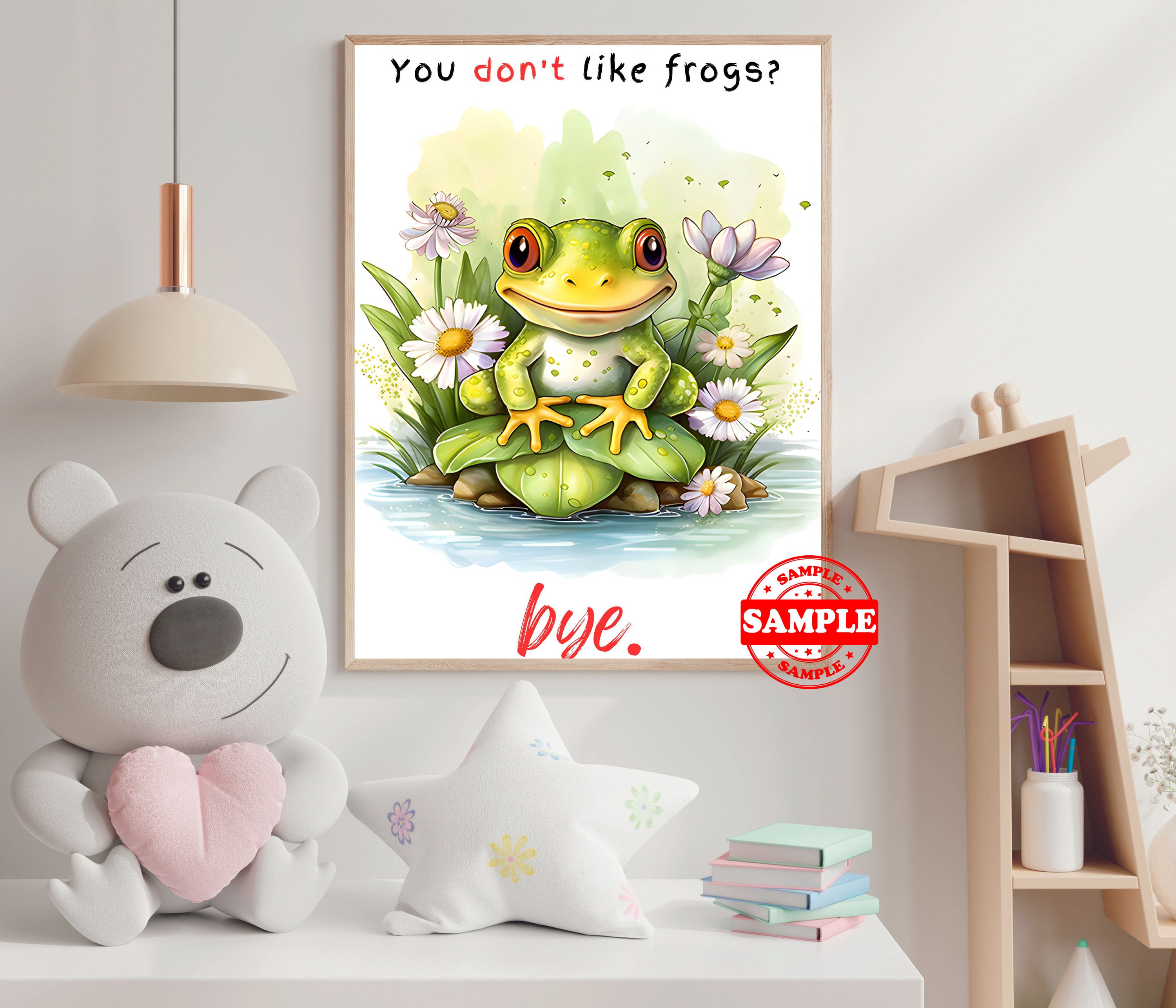 Cute Frog Watercolor Clipart Watercolor Baby Animal Clipart - Etsy
