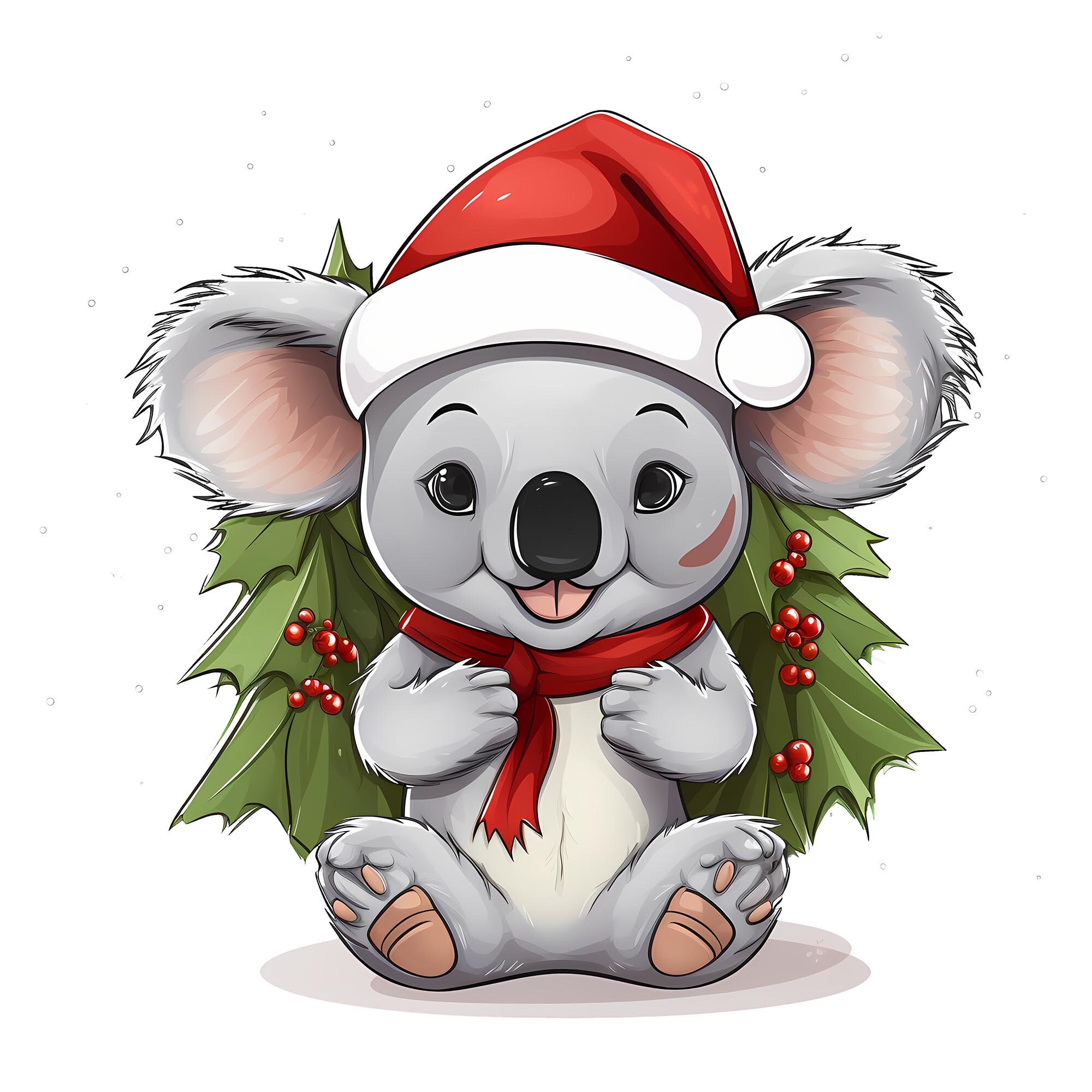 Cute Koala Watercolor PNG Clipart Happy Koala Bear Birthday - Etsy