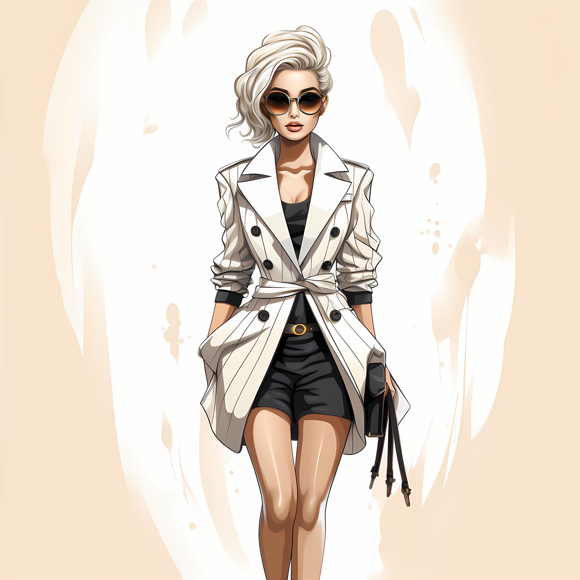 Boss Babe Fashion Clipart, Boss Babe Digital Planner Illustration Set ...