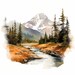 Jasper National Park Watercolor Sketch Art Bundle, Jasper National Park ...