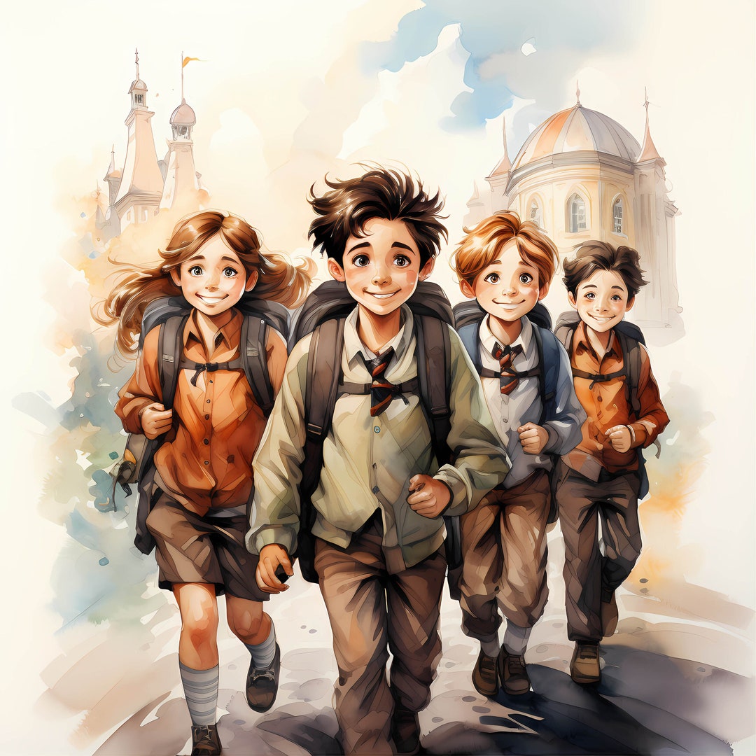 Back to School Illustrations Clipart Bundle, Back to School Theme Set ...