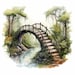 Magic Fairy Forest Bridge Watercolor Clipart, Watercolor Magic Forest ...
