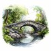 Magic Fairy Forest Bridge Watercolor Clipart, Watercolor Magic Forest ...
